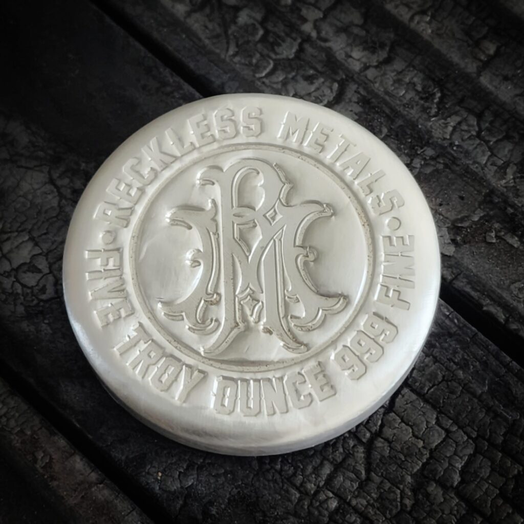 Monogram 5 troy ounce – Reckless Metals